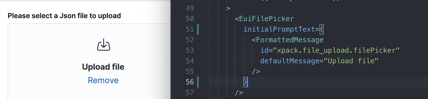 EuiFilePicker can show the "Remove" button at the wrong time · Issue #1897 · elastic/eui · GitHub