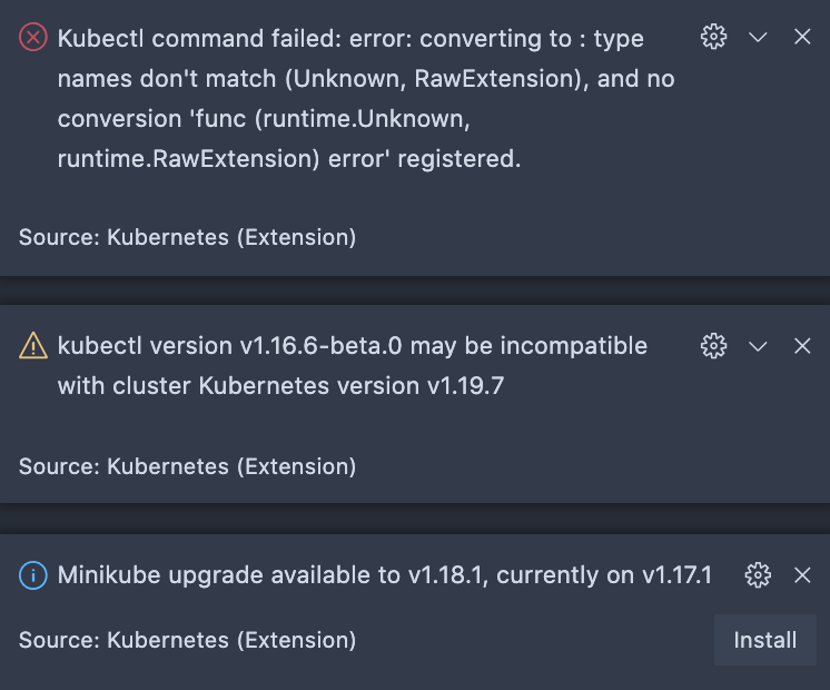 Cant Discover Cluster With Kubernetes V1197 · Issue 908 · Vscode Kubernetes Toolsvscode 
