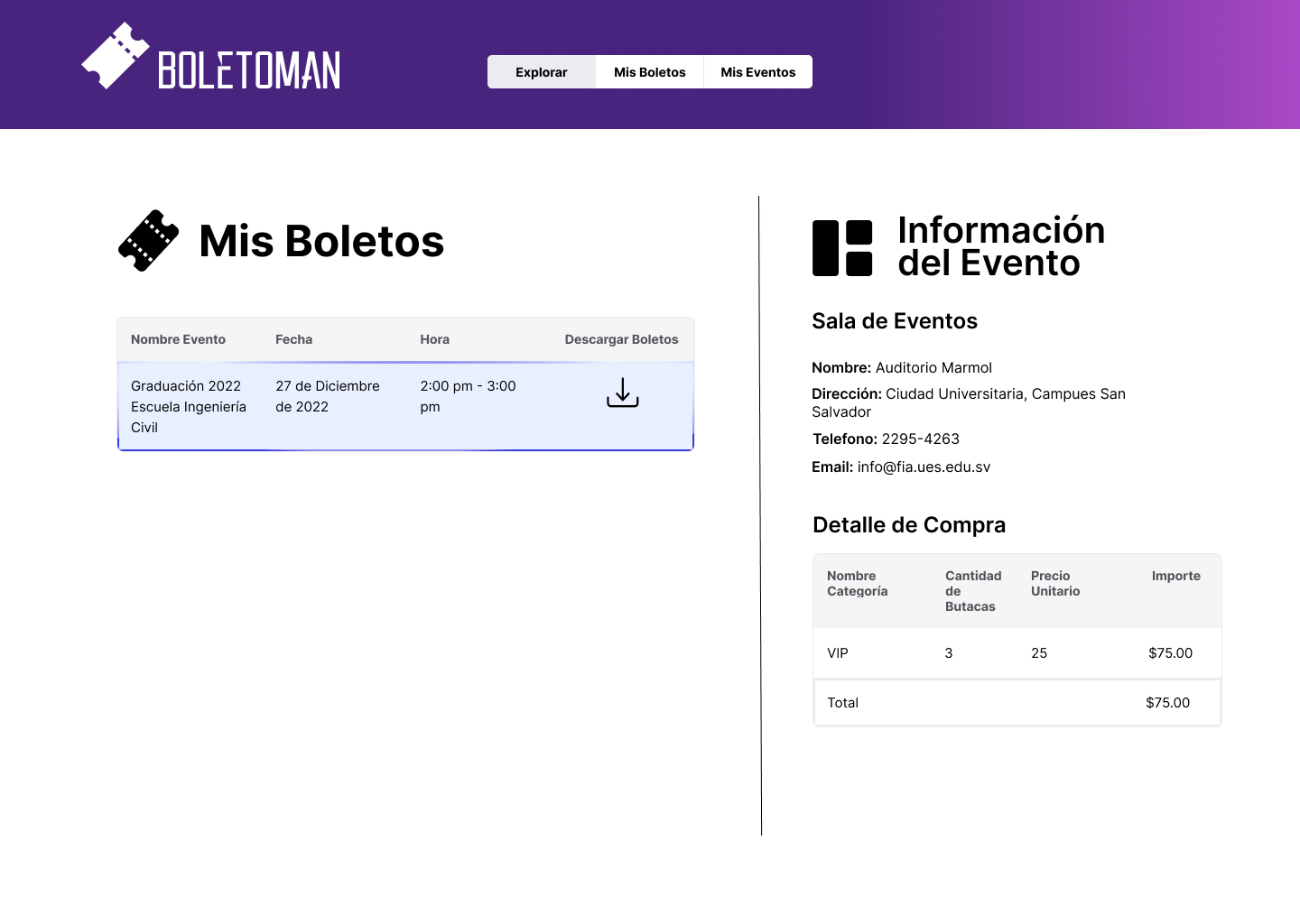funcionalidad mostrar detalle de compra · Issue #20 · Code-Geeks-IGF115/boletoman-microservicio ...