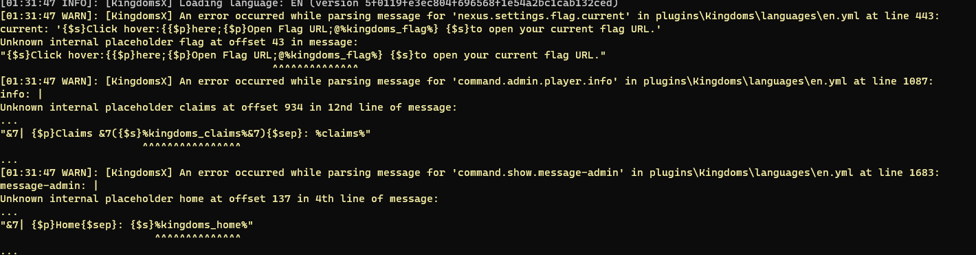 Lots of bugs after update · Issue #45 · CryptoMorin/KingdomsX · GitHub