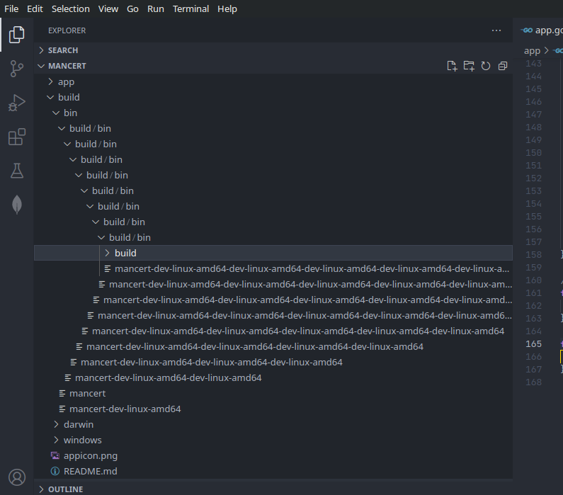 wails dev -race -v 2 create (very deep) nested dir in build/bin · Issue #2100 · wailsapp/wails ...