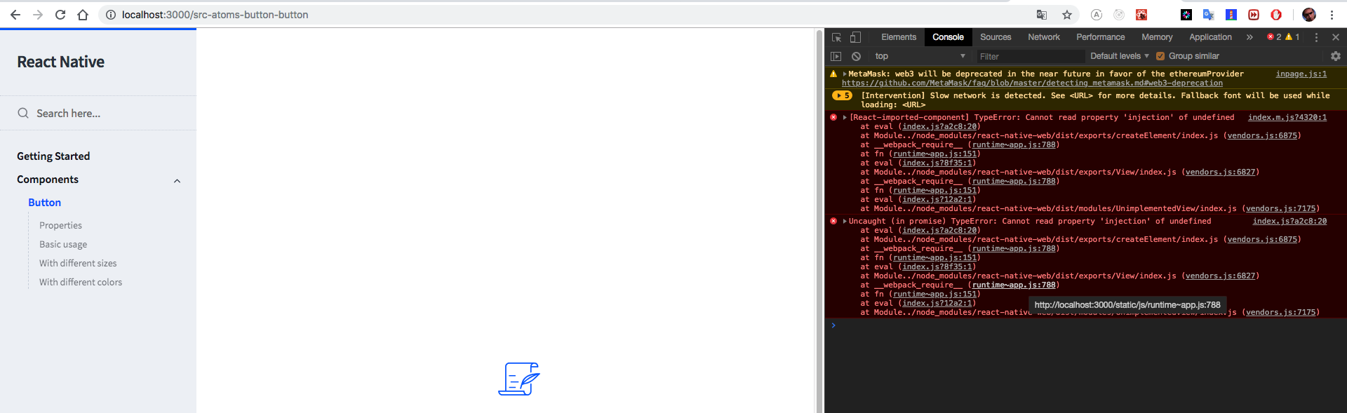 Typeerror Cannot Read Property Injection Of Undefined · Issue 363 · Doczjs Docz · Github