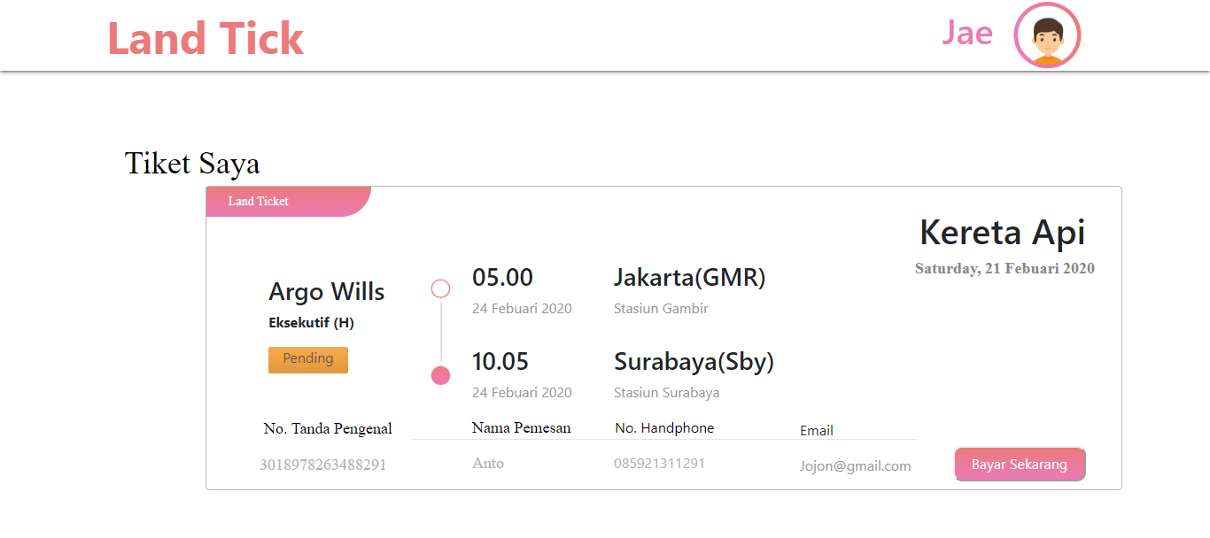 GitHub - faishalalbarkah/LandTick