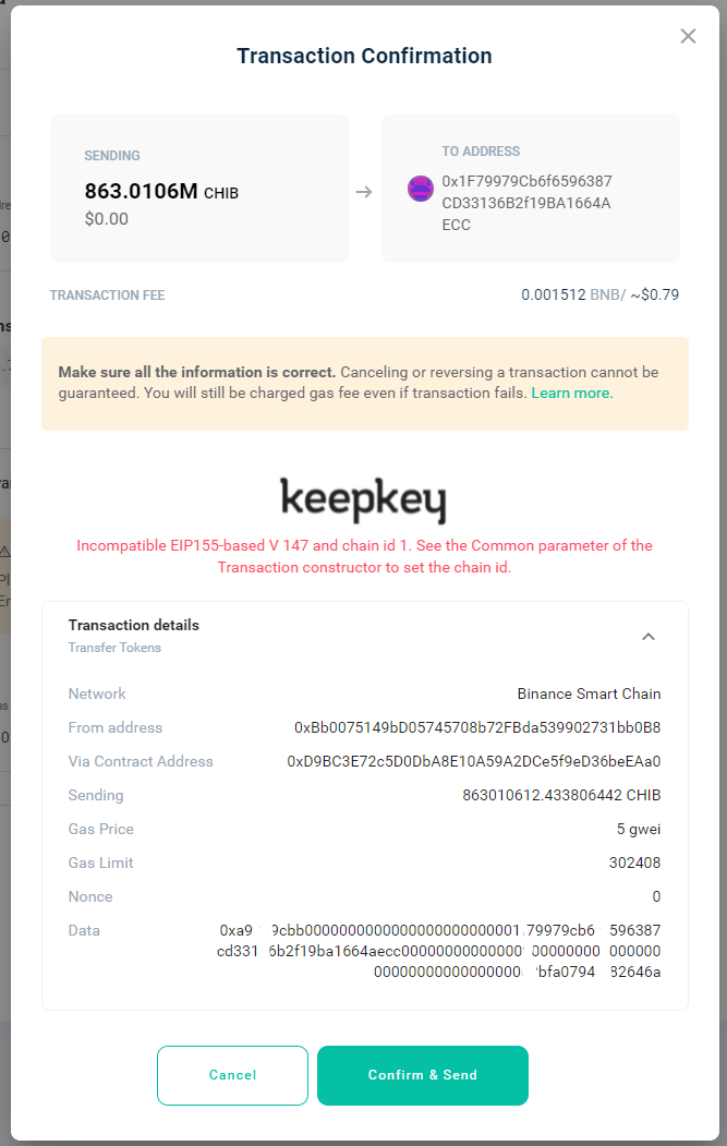 Add support for Binance Smart Chain transactions (MyEtherWallet) · Issue #305 · keepkey/keepkey ...