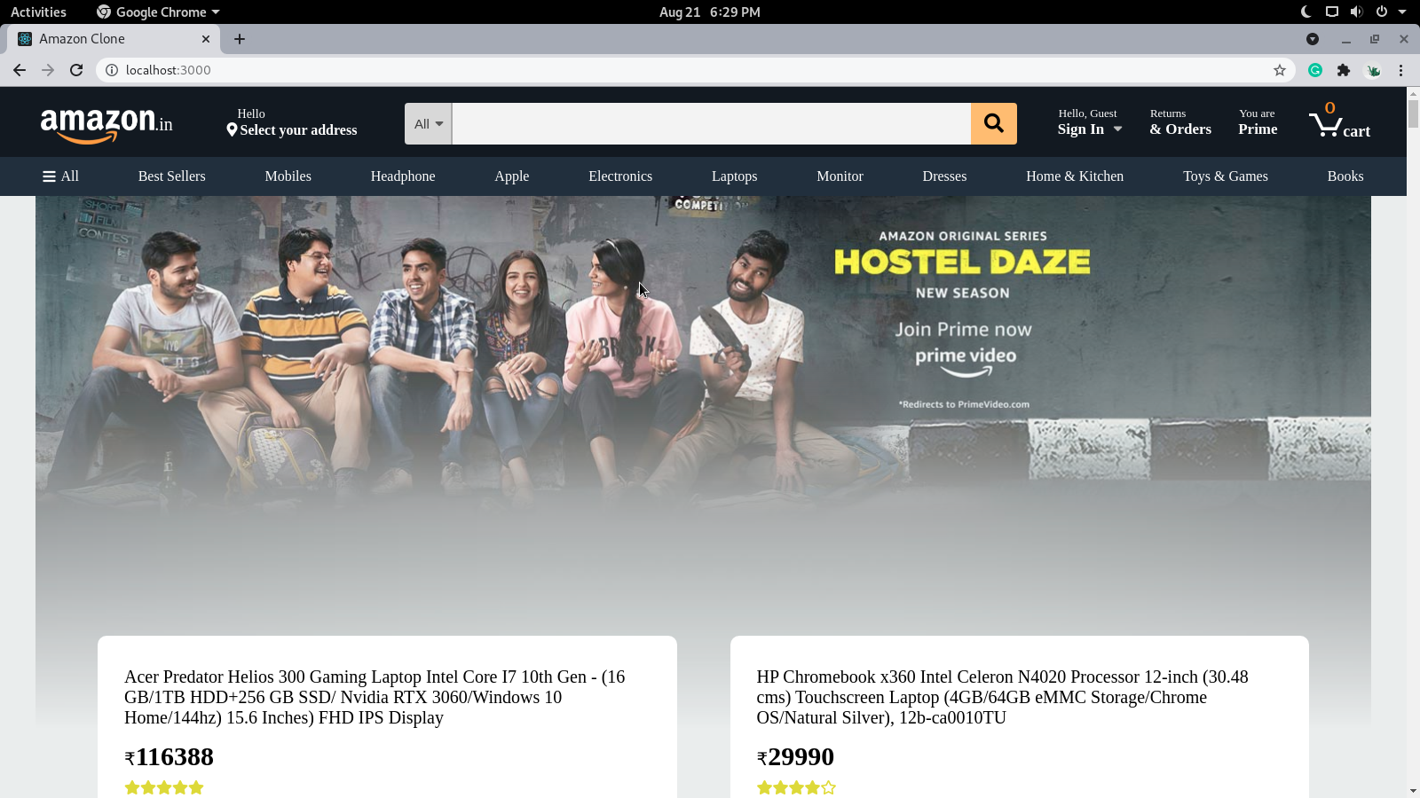GitHub - Royalatomo/Amazon-Clone: This is the web application developed in react which uses ...