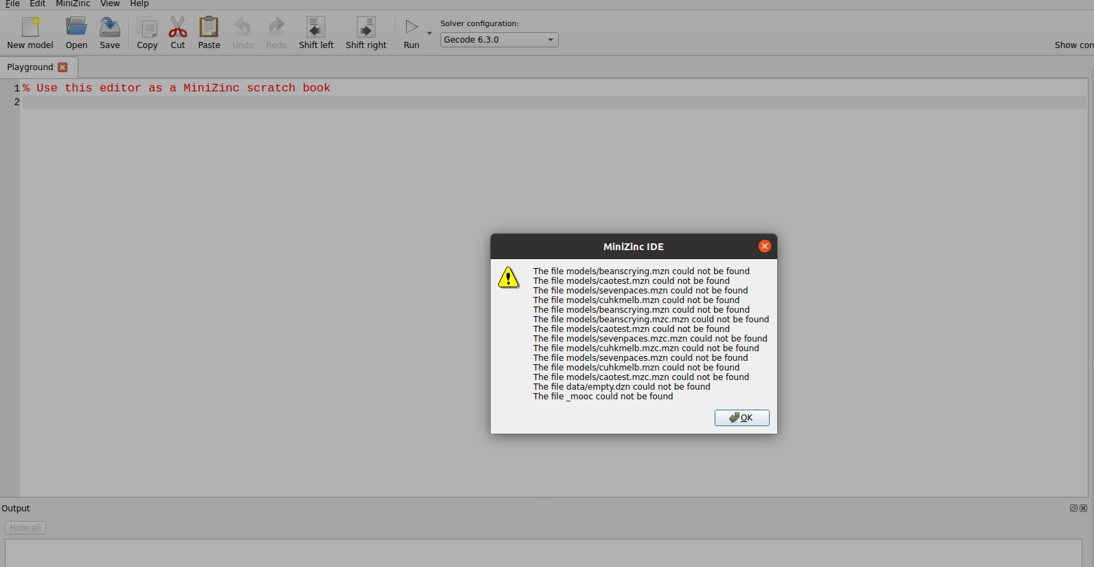 Unable to load minizinc projects in ubuntu · Issue #195 · MiniZinc/MiniZincIDE · GitHub
