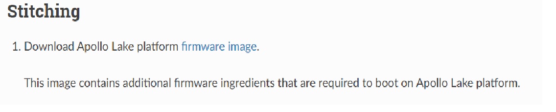 [APL] We can NOT use IFWI from RDC for stitching SBL · Issue #510 · slimbootloader ...