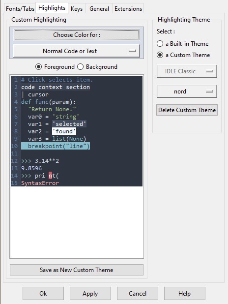 GitHub - Abhimanyu8/nord-IDLE: An arctic, north-bluish clean and ...