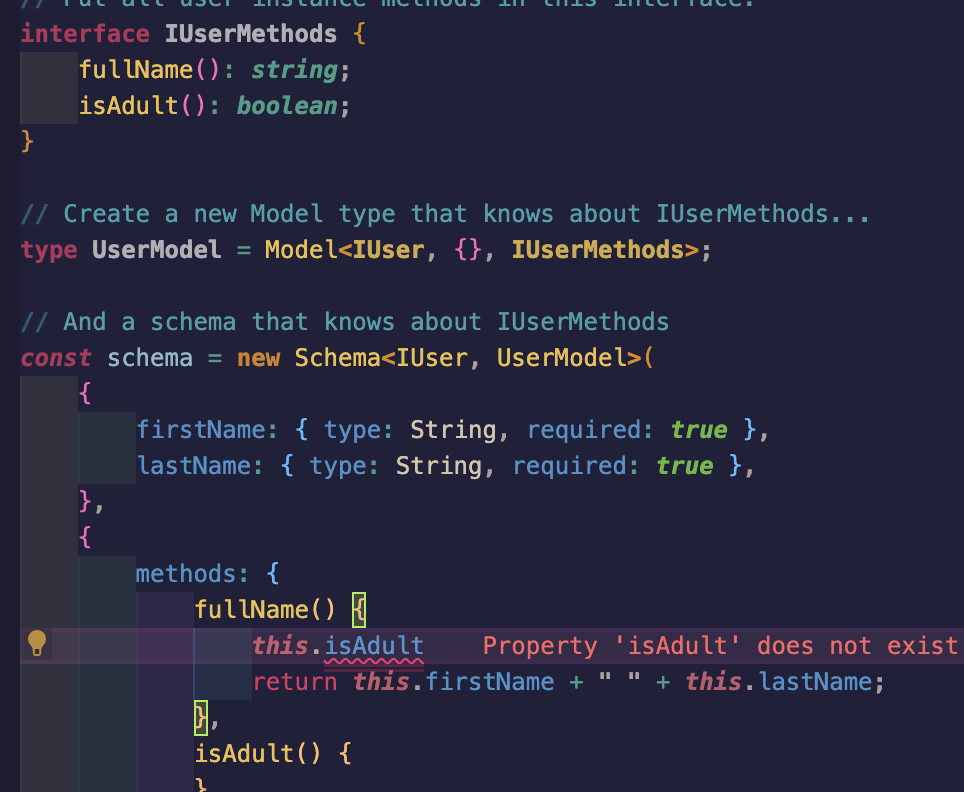 "this" context has "any" type in Schema methods option · Issue #14027 · Automattic/mongoose · GitHub
