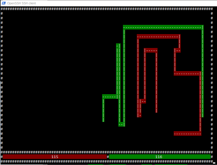 GitHub - jirn073-76/SSH-Game: SSH-based multiplayer Tron