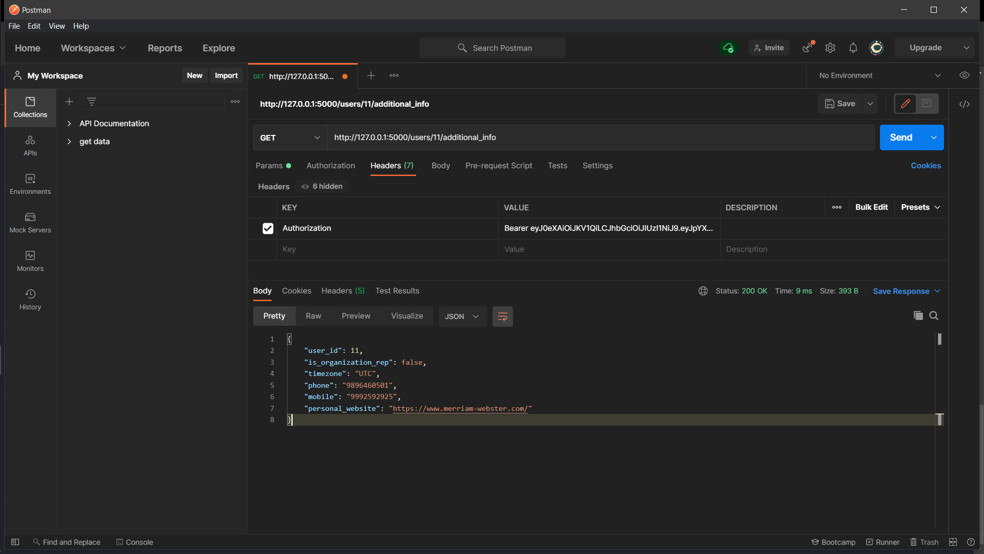 Feat: Add GET endpoint /users/{userId}/additional-info to fetch ...