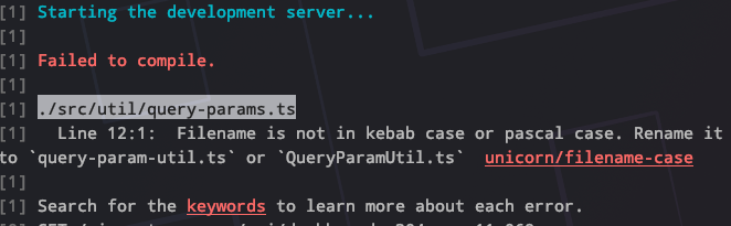 [filename-case] error for file name with exact name the rule suggests. · Issue #430 ...