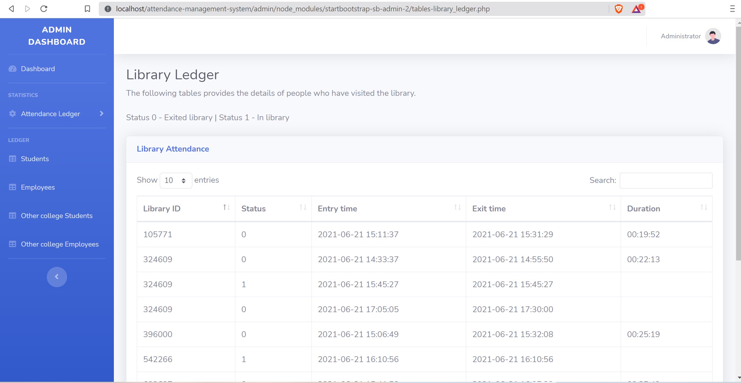 GitHub - yashasuttangi/lib-attendance-management-system: attendance ...