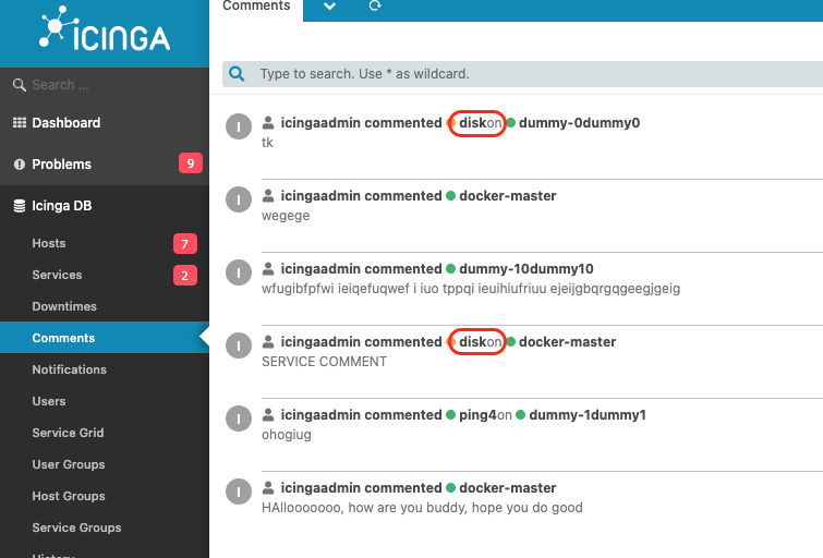 Comment list: space is missing in subject · Issue #438 · Icinga/icingadb-web · GitHub