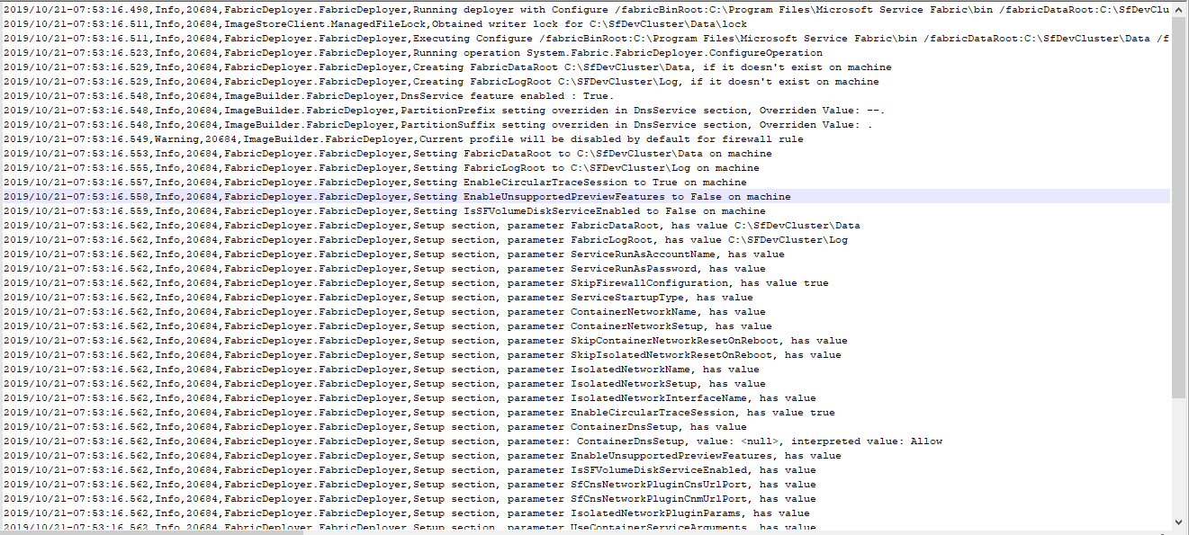 Failed to start the local cluster manager · Issue #408 · microsoft/service-fabric · GitHub