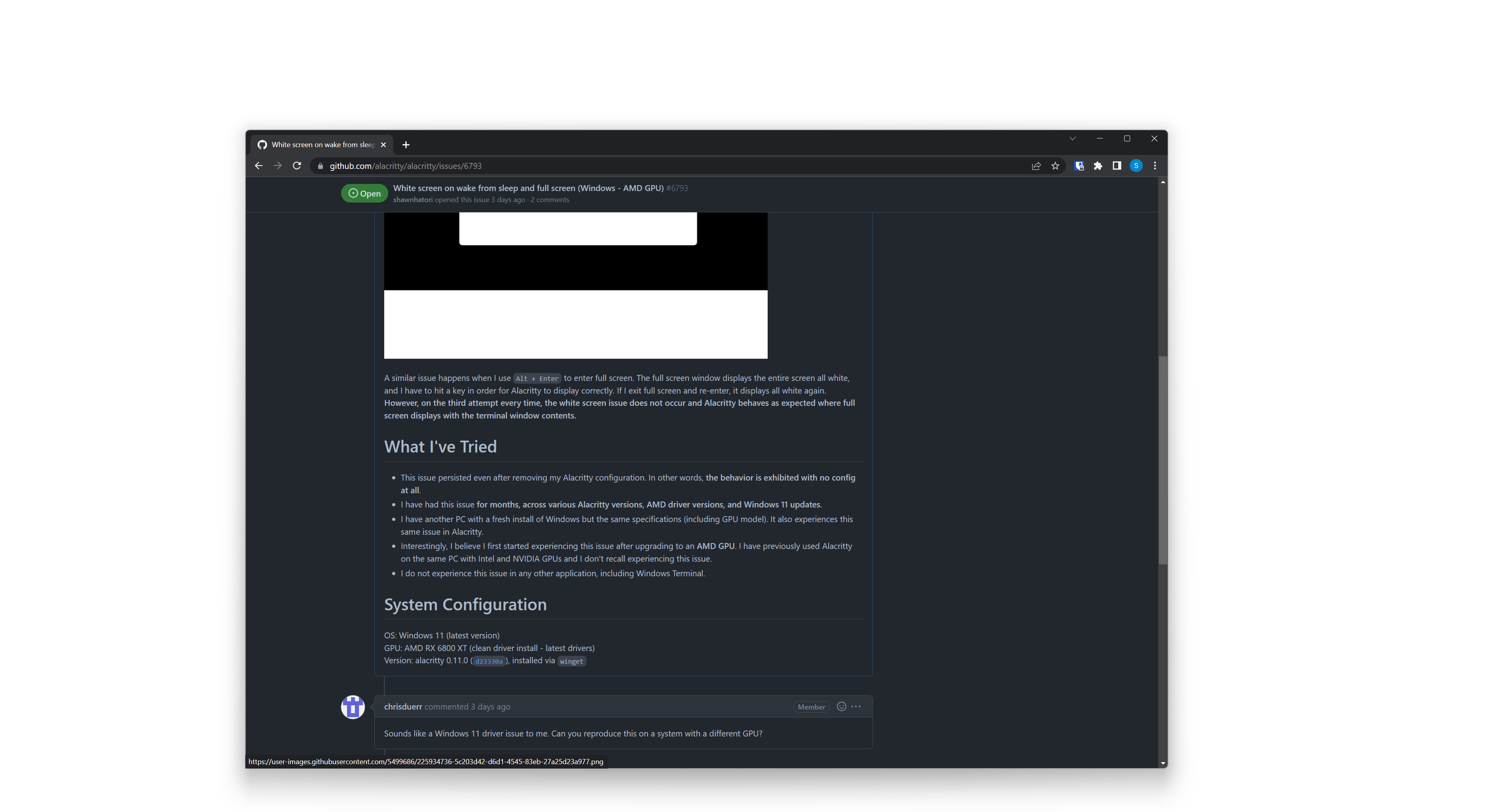 White screen on wake from sleep and full screen (Windows) · Issue #6793 ...