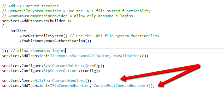 File system type not communicated correctly · Issue #46 · FubarDevelopment/FtpServer · GitHub
