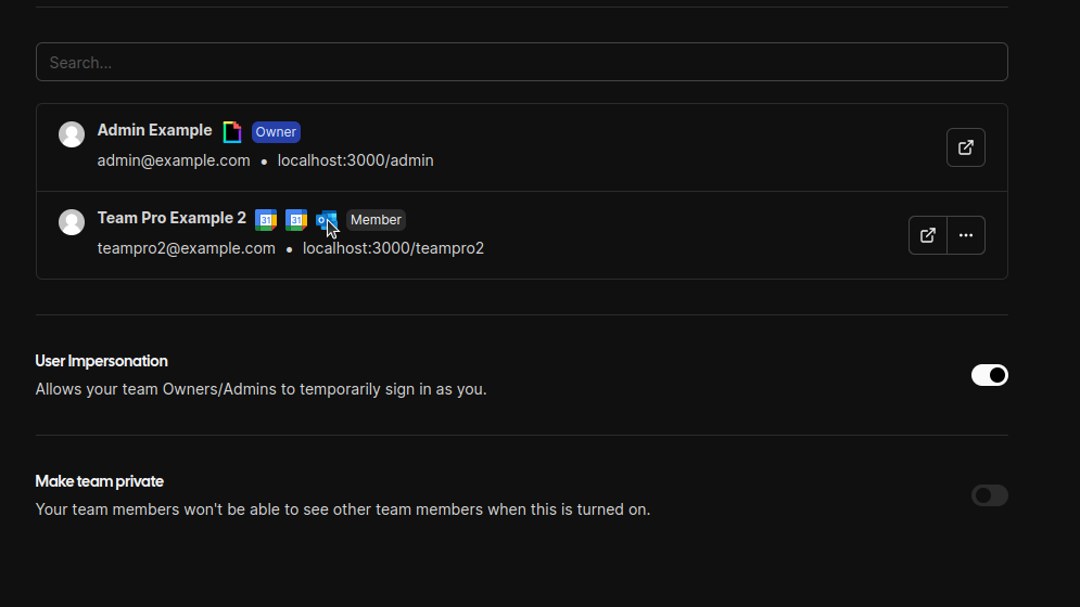 bug: On team members page tool-tip not visible if multiple calendars are connected. · Issue ...