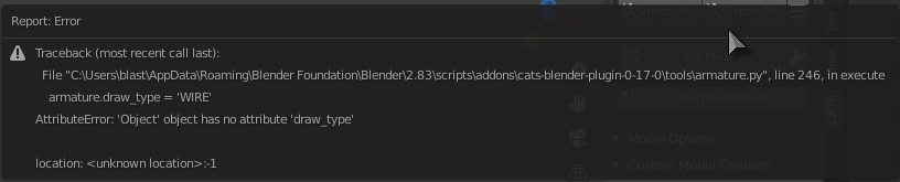 Error When Importing + Fixing Models · Issue #199 · absolute-quantum/cats-blender-plugin · GitHub