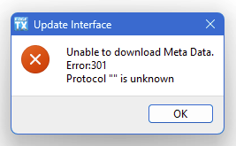 Companion: Update Interface error on startup · Issue #2365 · EdgeTX/edgetx · GitHub