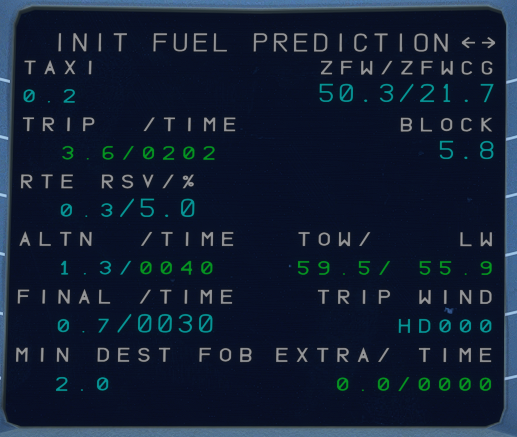 Route reserved fuel not included in block/extra fuel calculation ...