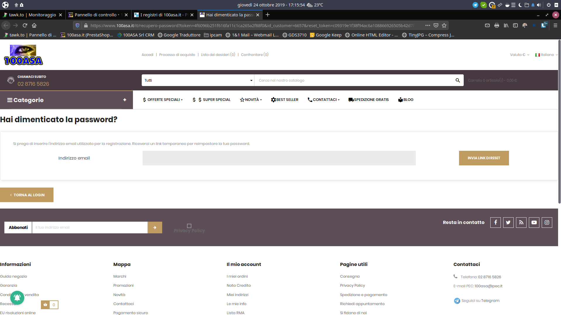 customer password reset link error · Issue #16112 · PrestaShop/PrestaShop · GitHub