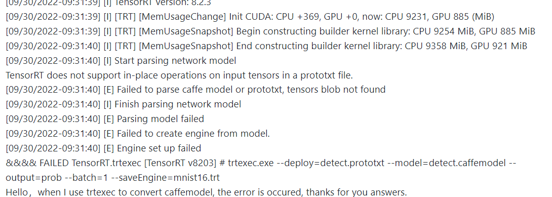 Tensorrt Does Not Support In Place Operations On Input Tensors In A Prototxt File · Issue 2364