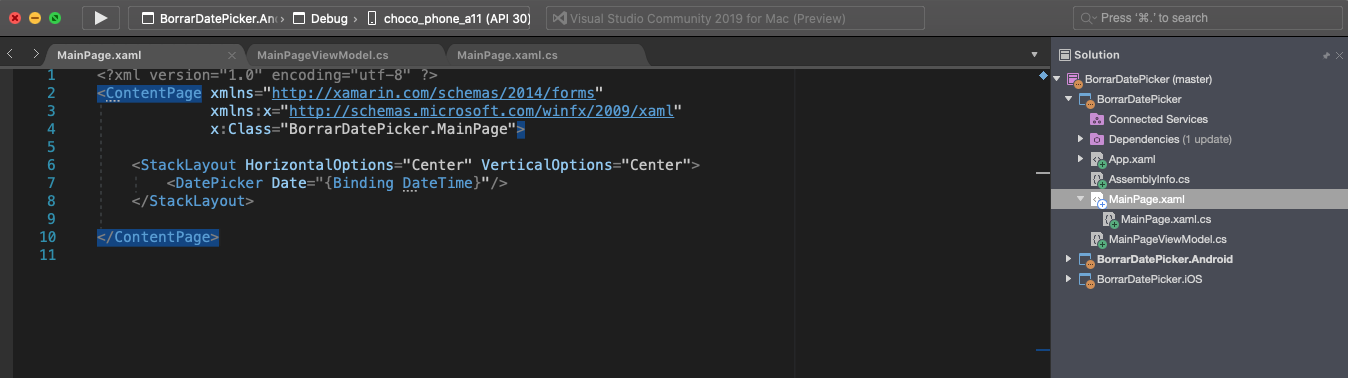 [Bug] DatePicker · Issue #13945 · xamarin/Xamarin.Forms · GitHub