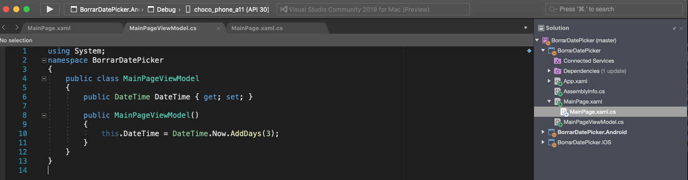 [Bug] DatePicker · Issue #13945 · xamarin/Xamarin.Forms · GitHub
