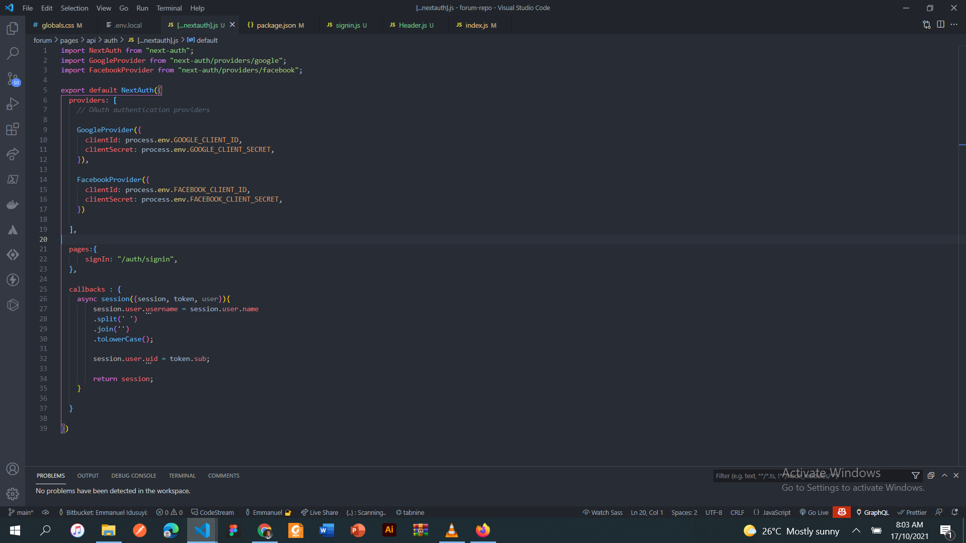 Typeerror Cannot Convert Undefined Or Null To Object · Nextauthjs Next