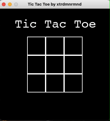 GitHub - xtrdnrmnd/tic-tac-toe: Small tic tac to game made with pygame