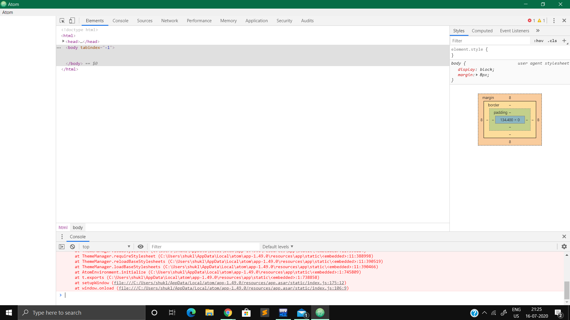 Cant open Atom all of a sudden (screenshot attached) · Issue #21073 · atom/atom · GitHub
