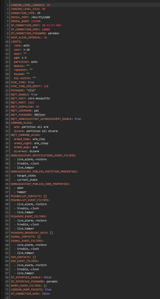 EVOHD+ unable to connect · Issue #410 · ParadoxAlarmInterface/pai · GitHub