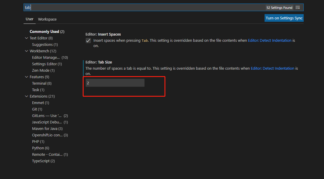 press tab in editor indent 8 spaces, no mater what tab size I set in ...