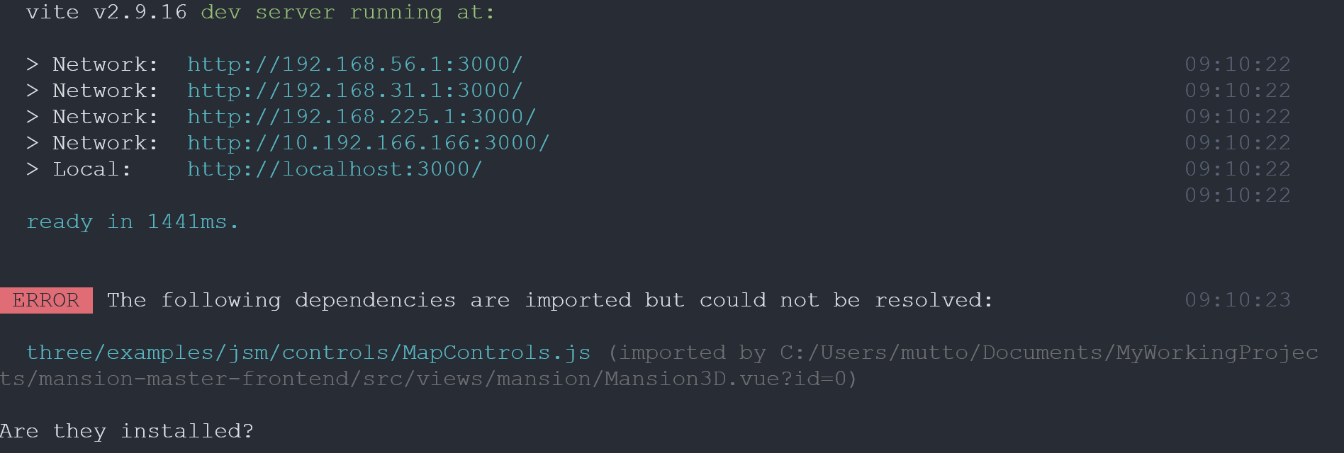 Unable to resolve Mapcontrols even if it's installed · Issue #26298 · mrdoob/three.js · GitHub