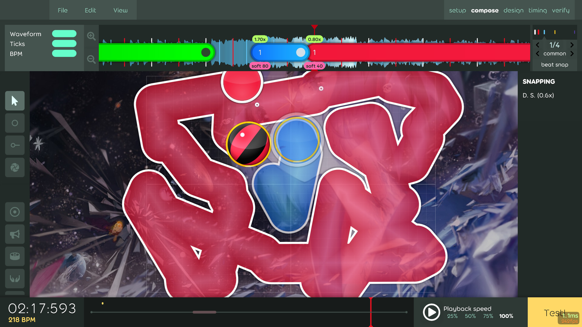 Argon slider bodies should have a distinct center for readability ...