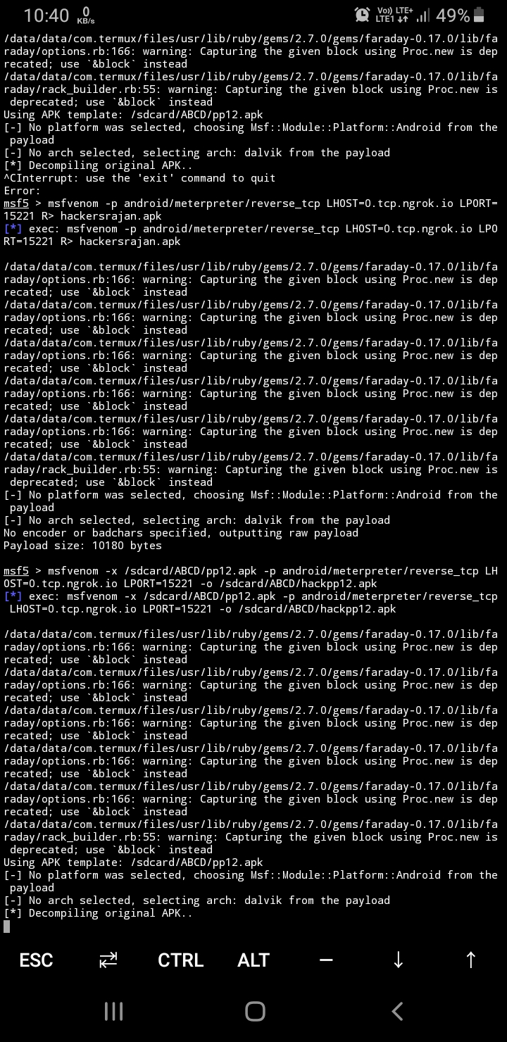 Stuck at Decompiling original apk · Issue #13379 · rapid7/metasploit ...