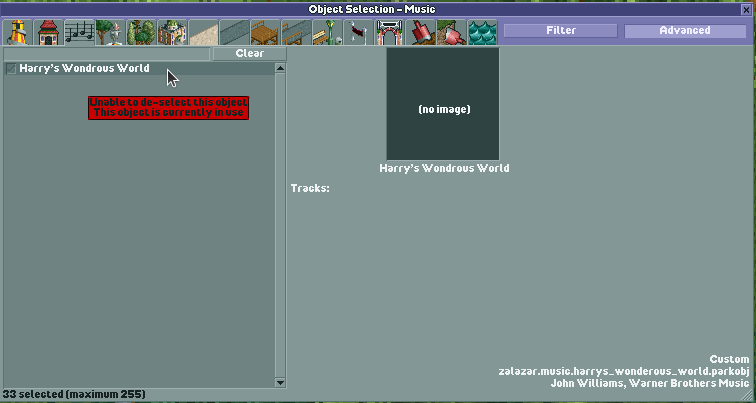 Improve Object Selection For Used Items Music · Issue 19861 · Openrct2openrct2 · Github 