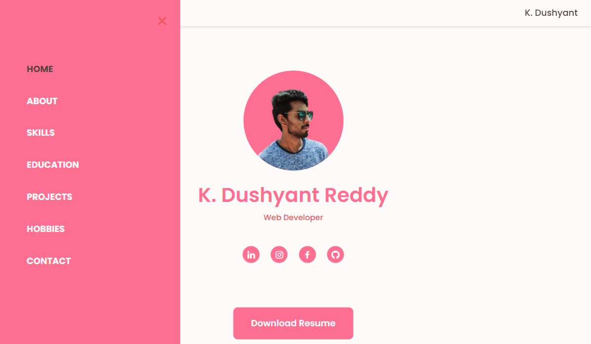 GitHub - Dushyant029/Portfolio-HTML-CSS--Mobile-version