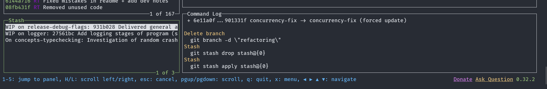 Unable to apply/pop stash even though files are not dirty · Issue #973 · jesseduffield/lazygit ...