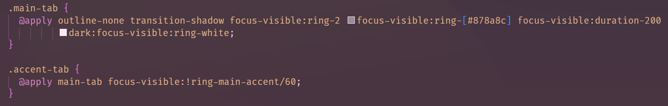 Prefixing a class after pseudoclass with '!' is causing compilation error in Sass · tailwindlabs ...