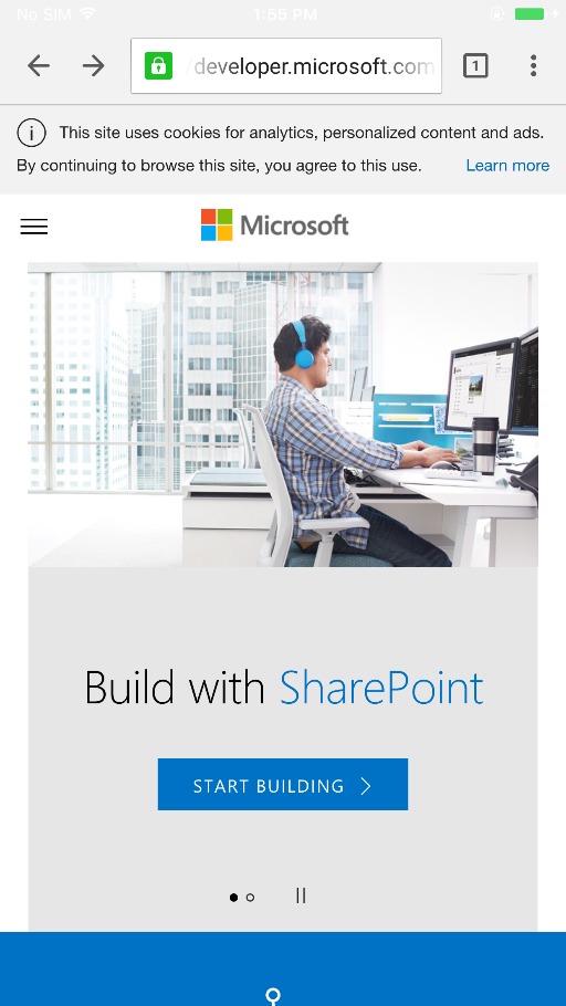 Issues On Mobile Devices On The New Developer Portal · Issue 1566 · Sharepointsp Dev Docs · Github