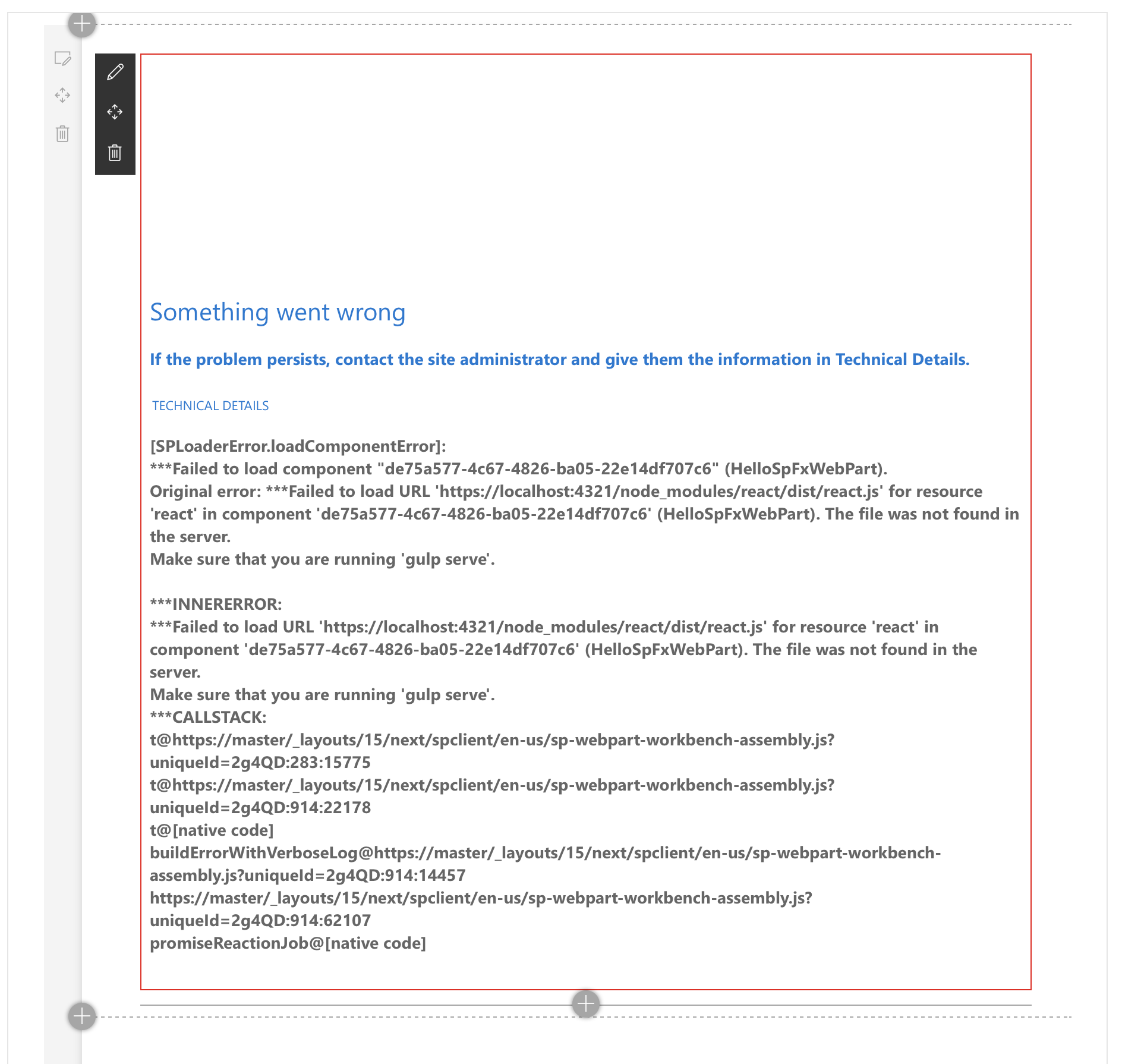 🐞wrong Reactjs Version To Debug Web Parts In Sharepoint 2019 Workbench · Issue 3145