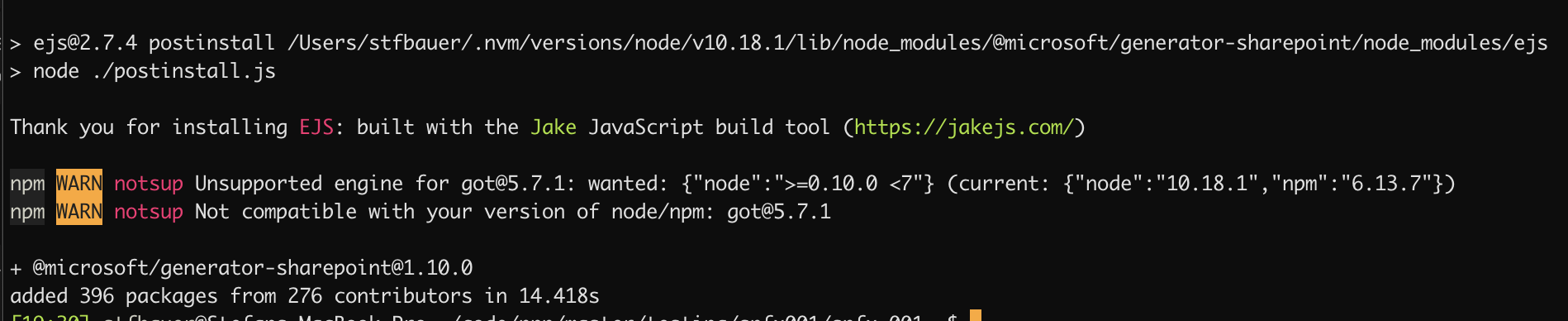 Update notifier do not work in the current SPFx / NodeJS paring · Issue ...