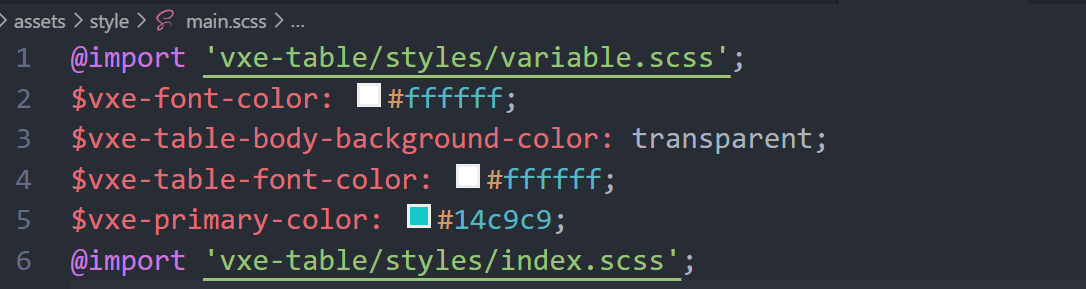 无法修改scss变量 · Issue #1930 · x-extends/vxe-table · GitHub