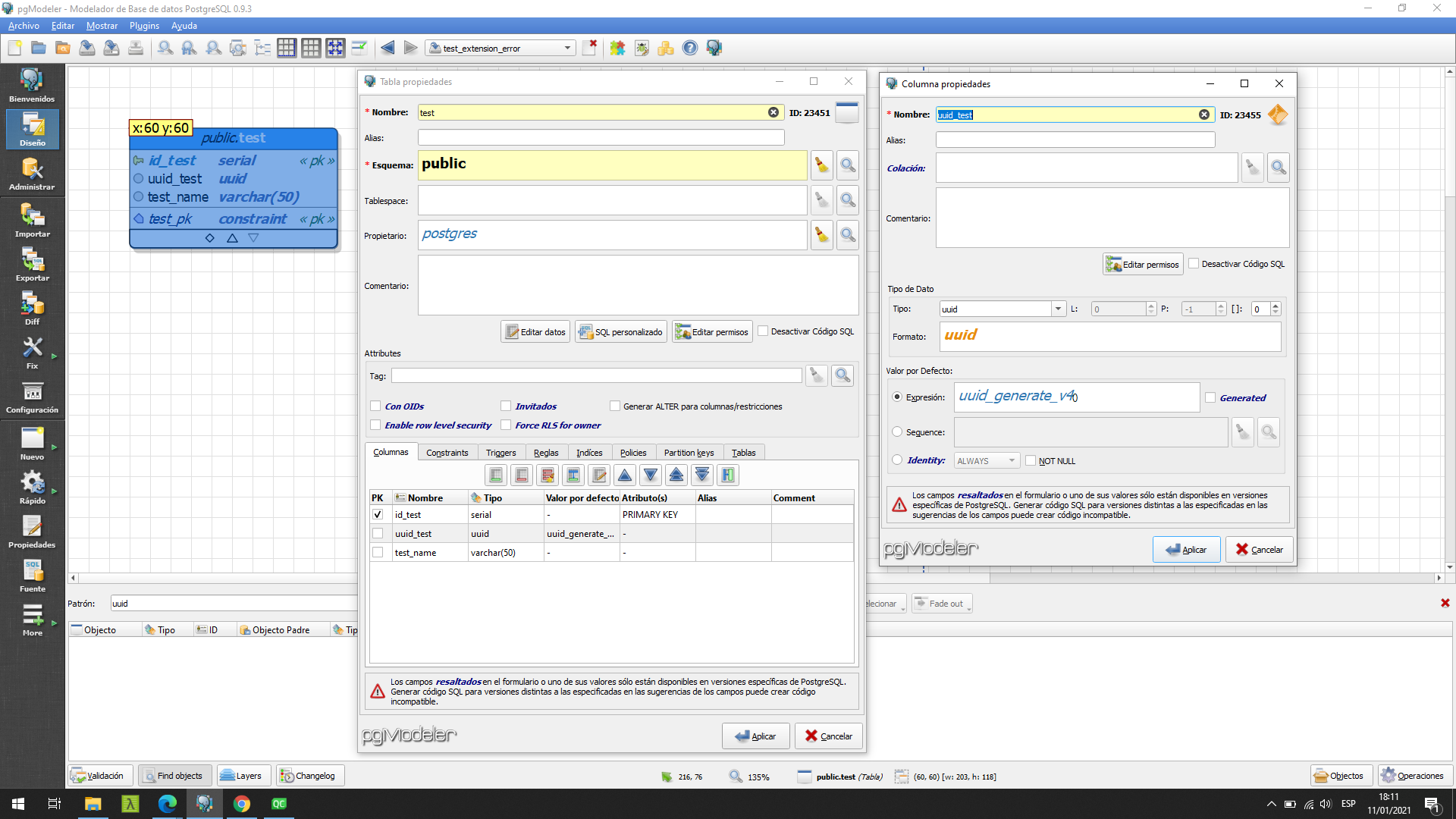 Error using extensions · Issue #1506 · pgmodeler/pgmodeler · GitHub