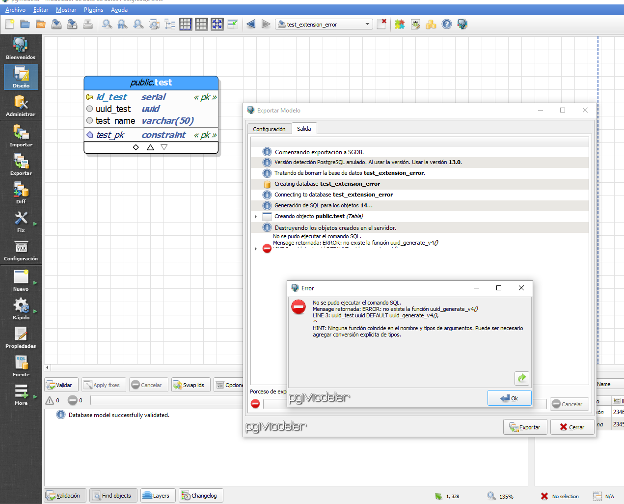 Error using extensions · Issue #1506 · pgmodeler/pgmodeler · GitHub