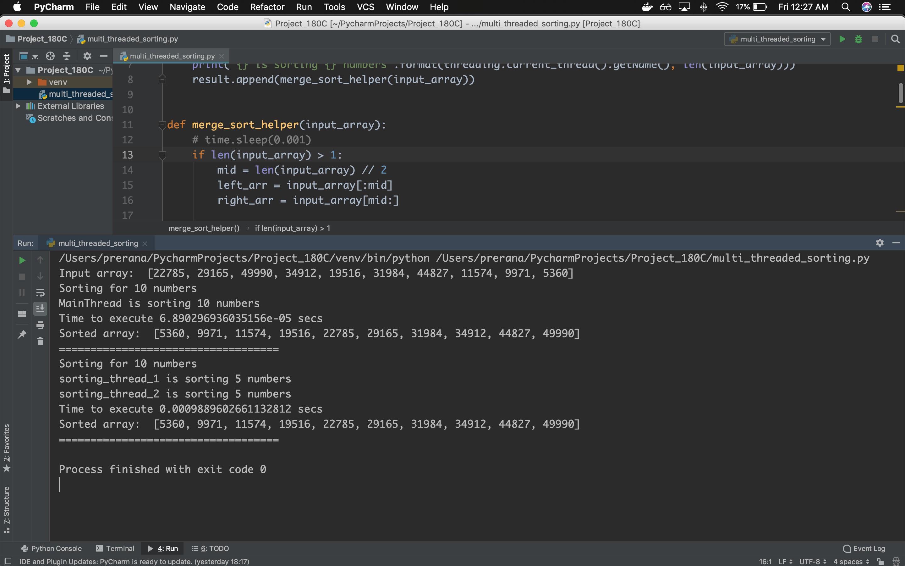 GitHub - preranashekhar/multithreaded-sorting: To demonstrate the performance of an application ...