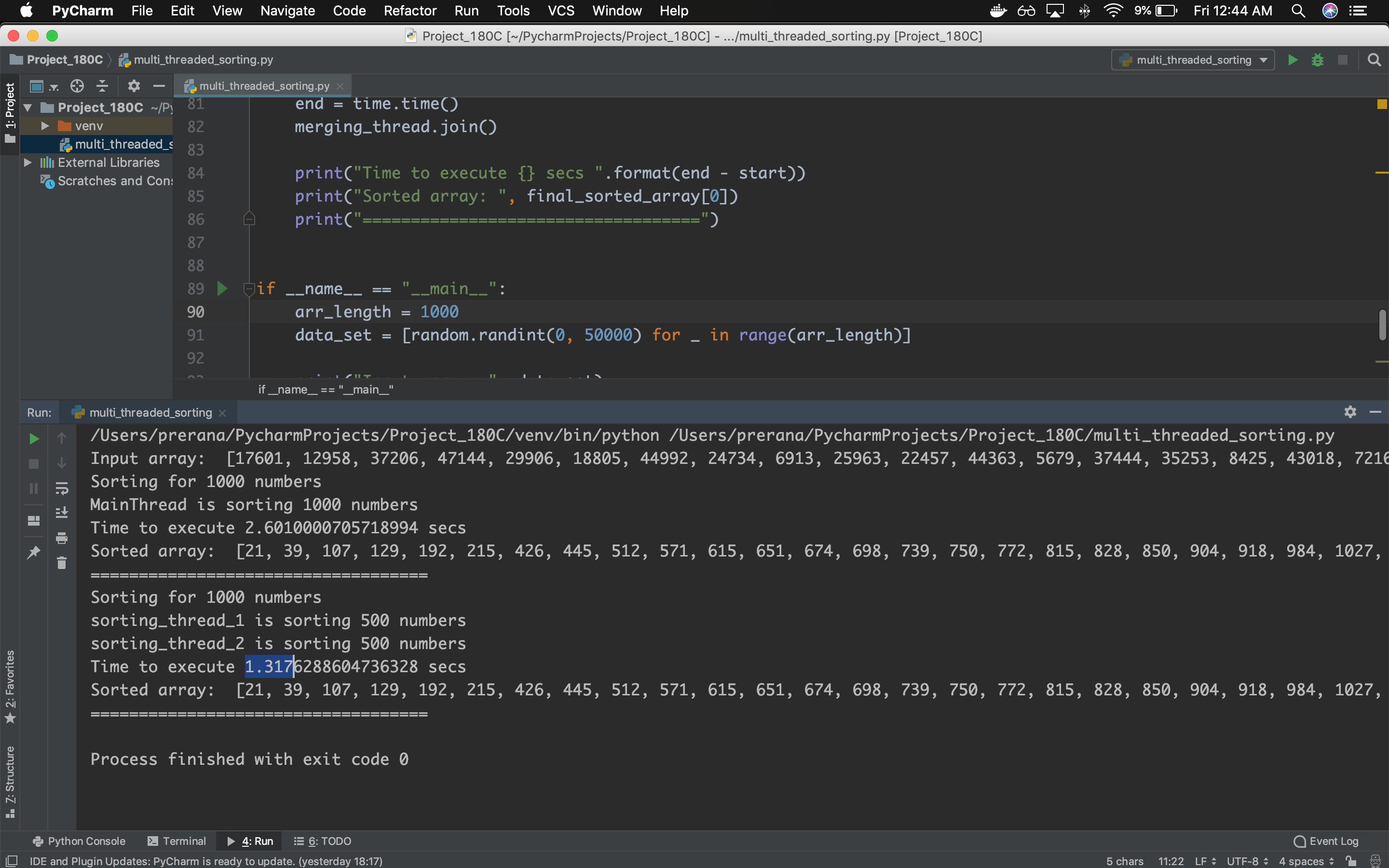 GitHub - preranashekhar/multithreaded-sorting: To demonstrate the performance of an application ...