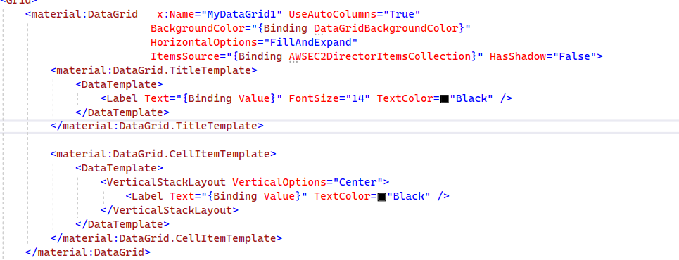 Data Grid Not Filling up the total space or No way to put spaces on Auto Column Any Help ...